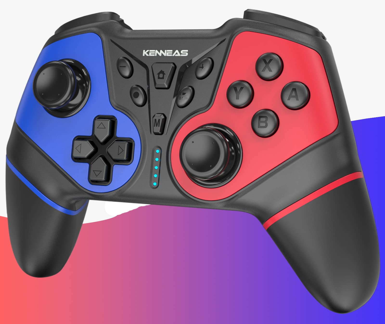 Wireless Pro Controller for Switch/Switch Lite/OLED, Switch Remote with Programmable, 4-Level Vibration, Motion, Wake-up, Turbo Function & Ergonomics Design, 600mAh Battery Wireless Switch Controller