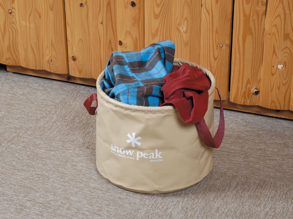 Snow Peak Camping Bucket Jumbo - Versatile Six Gallon Bucket - 14.5 x 10 in
