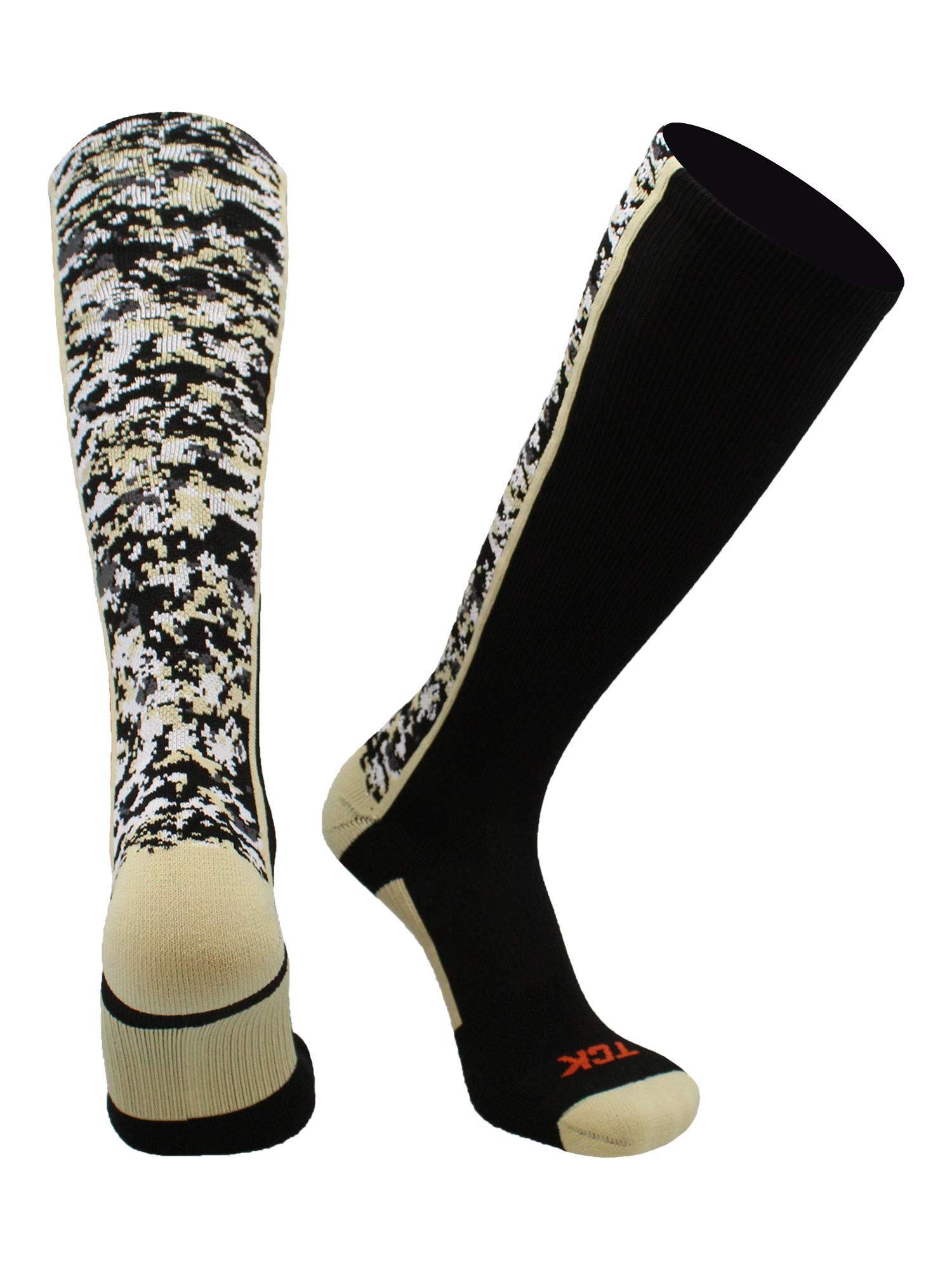 TCK Digital Camo OTC Socks (Black/Vegas Gold, X-Large)
