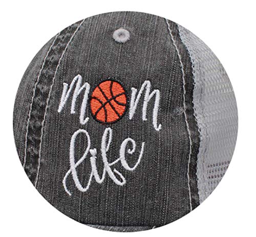 R2N fashions Momlife Women's Embroidered Mom Trucker Hats & Caps (Basketball)