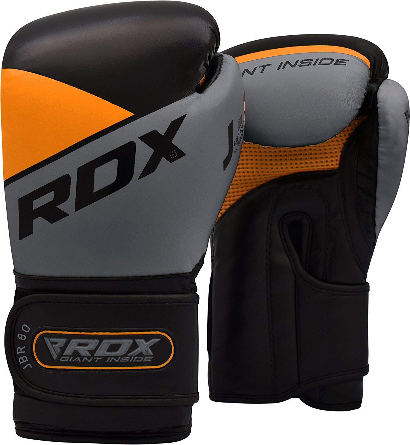 RDX Kids Boxing Gloves for Training, Junior Muay Thai Maya Hide Leather Punching Gloves, Sparring Fighting Training Mitt for Kickboxing, Focus Pads, MMA, Thai Pad, Double End Ball,Punch Bag