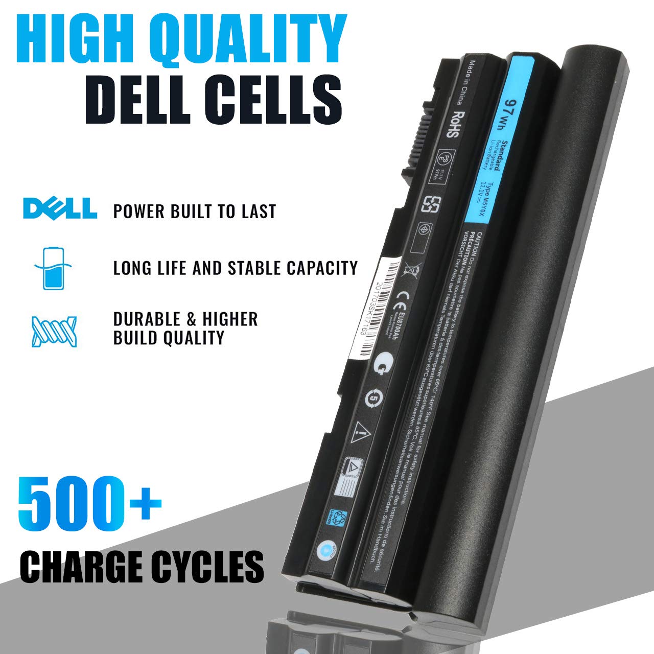 SOLICE 97WH M5Y0X Laptop Battery for Dell Latitude E6420 E6430 P25G001 E6520 P14F001 E6530 E5420 E5520 E5430 E5530 P28G-001 E6440 E6540 0 P299 F001 Vostro 3460 3560 Precision M2800 N3X1D T54FJ