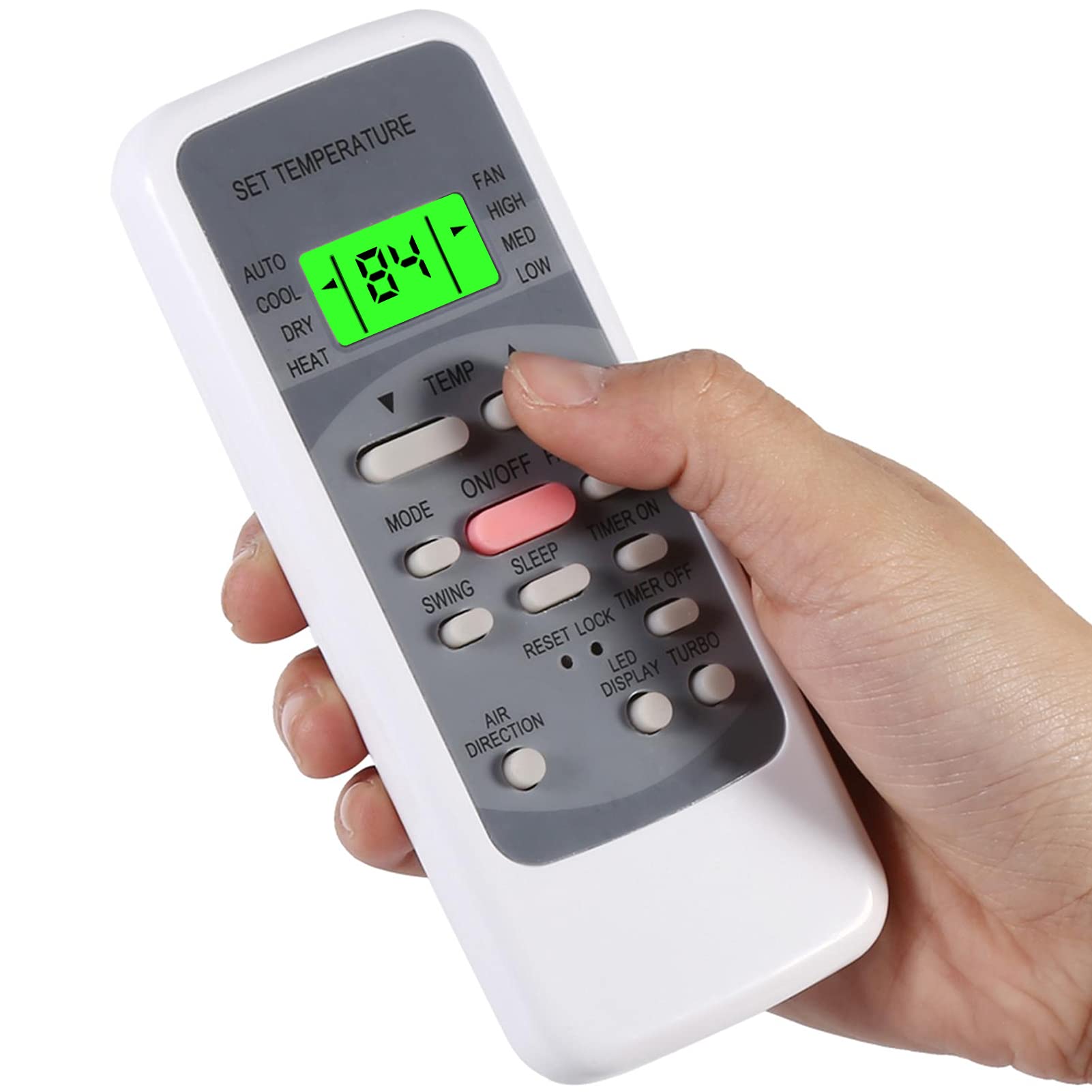 Replacement Air Conditioner Remote Control for Goodman Tgm Midea miller R51I4/BGE R51I4/BGCE UL-R51M/E R51I11/BGE R51L4/BGE R51/CBGE R51/CE R51M/E R51M/CE (B)