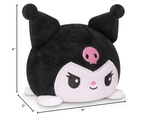 TeeTurtle - The Officially Licensed Original Sanrio Plushie - My Melody + Kuromi - Cute Sensory Fidget Stuffed Animals That Show Your Mood