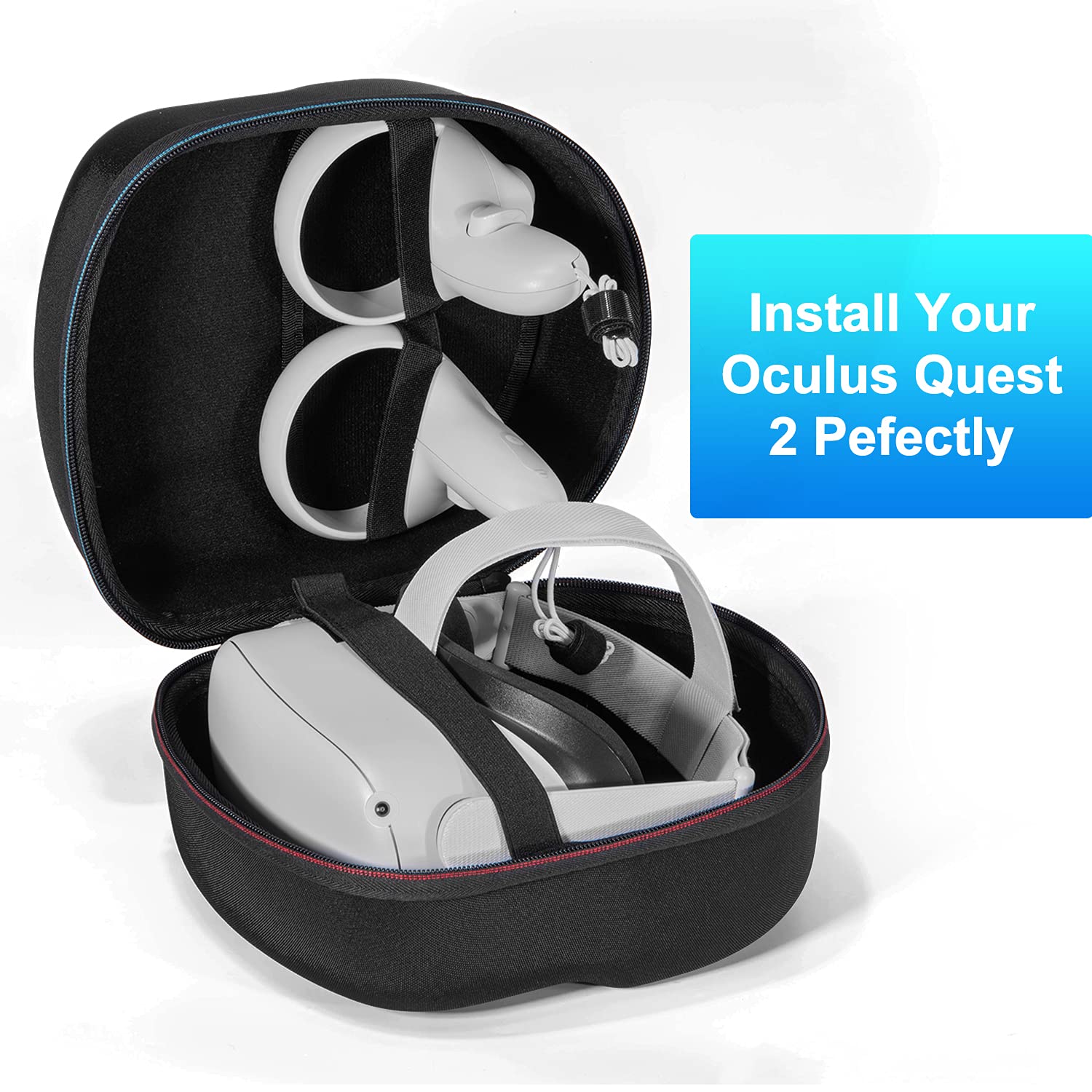 Younik Carrying Case for Quest 2 (9.84" x 7.87" x 5.91")