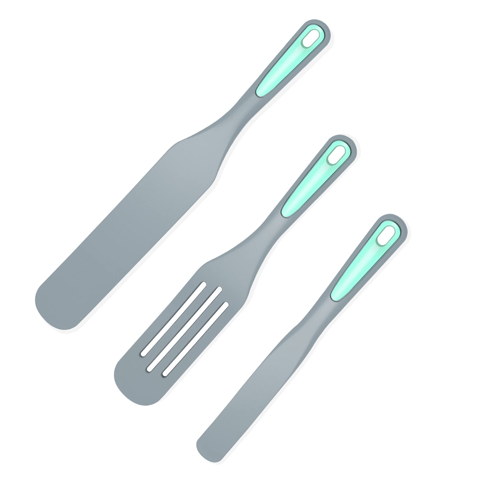To encounter Silicone Spurtles Set, 5 Piece Nonstick Spurtle Kitchen Utensils, Silicone Spatula, Heat Resistant Spurtle for Salad Stir, Cake Make and Pan-Fried Steak