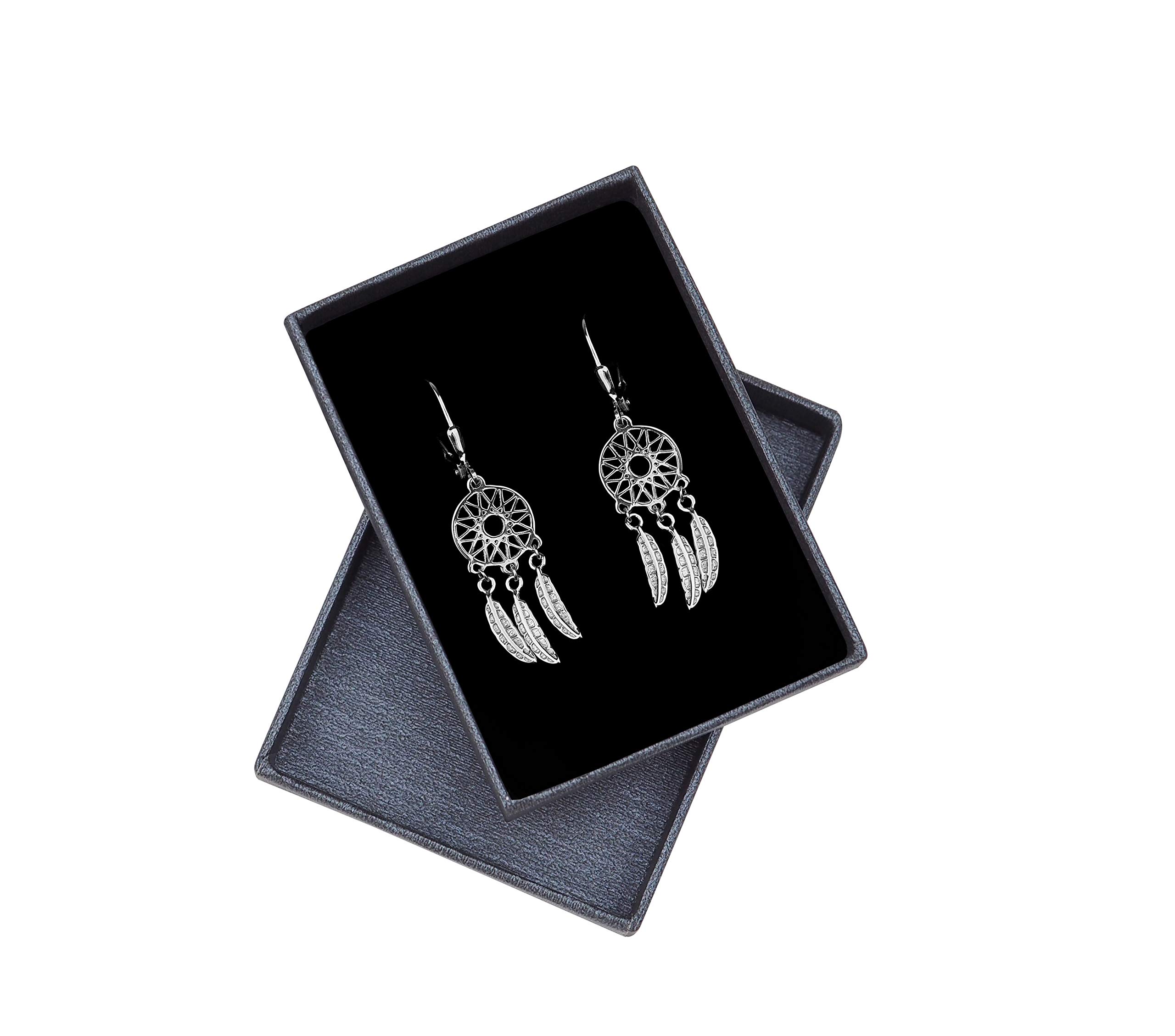 SOFIA MILANI - 925 Sterling Silver Earrings for Women - Dream Catcher Dangle Earrings - 20450