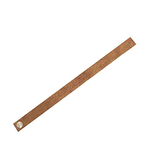Soft Leather Bracelet with rustic clasp (7-inch wristband) Handmade by Hide & Drink :: Bourbon Brown