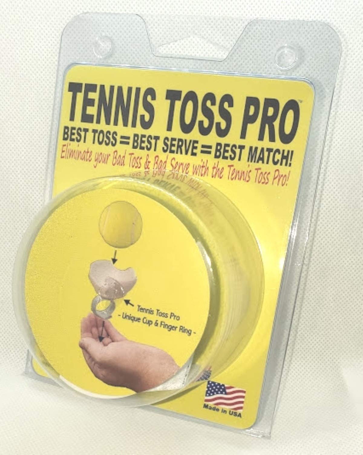 Tennis Toss Pro - Fix Your Tennis Serve Toss Forever! Best Toss = Best Serve = Best Match! [1-Pack] - Age 12 & Up