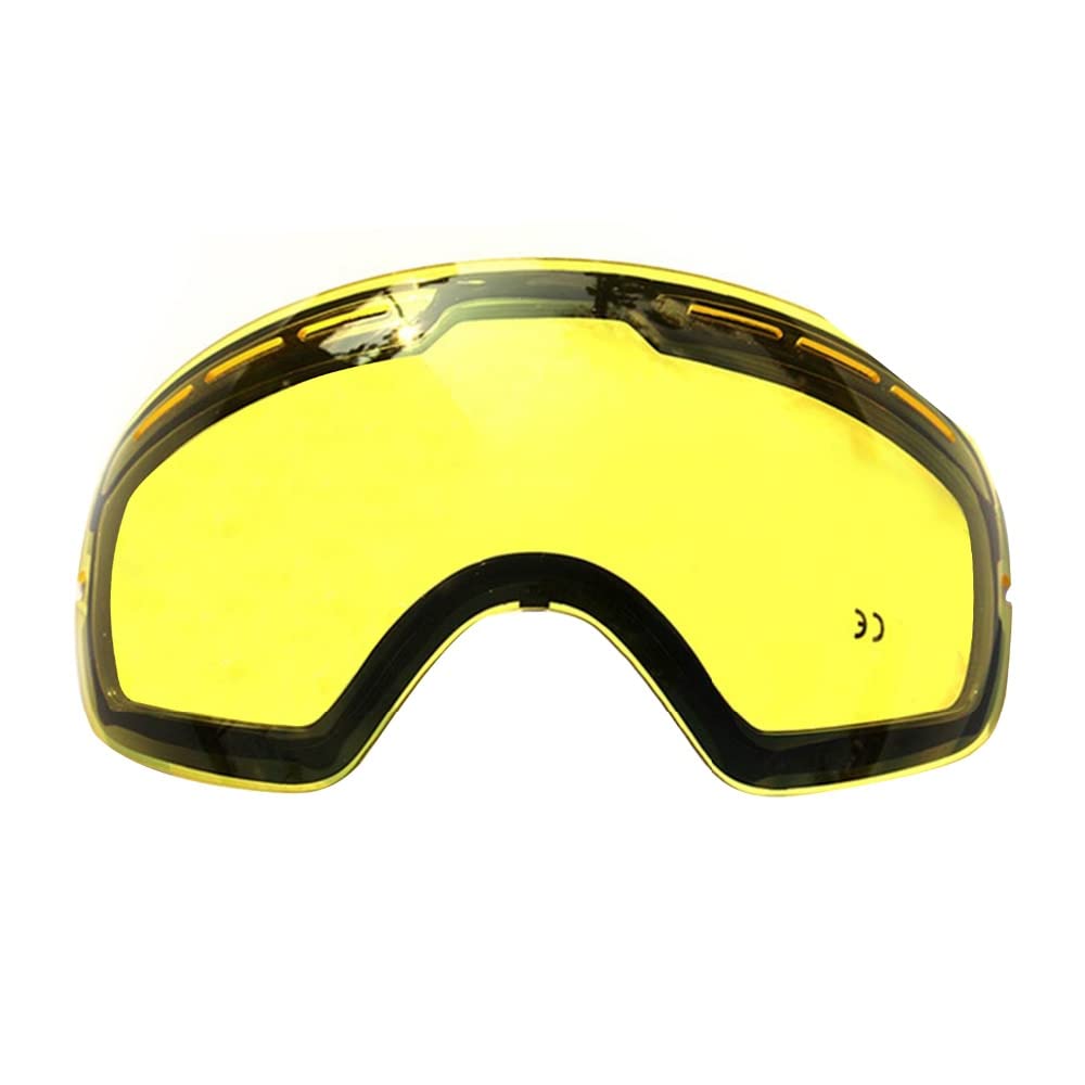 Ski Goggles Snow Goggles Double glare lenses Ski goggles Polarized professional ski glasses can be used in conjunction with other glasses (Color : A)