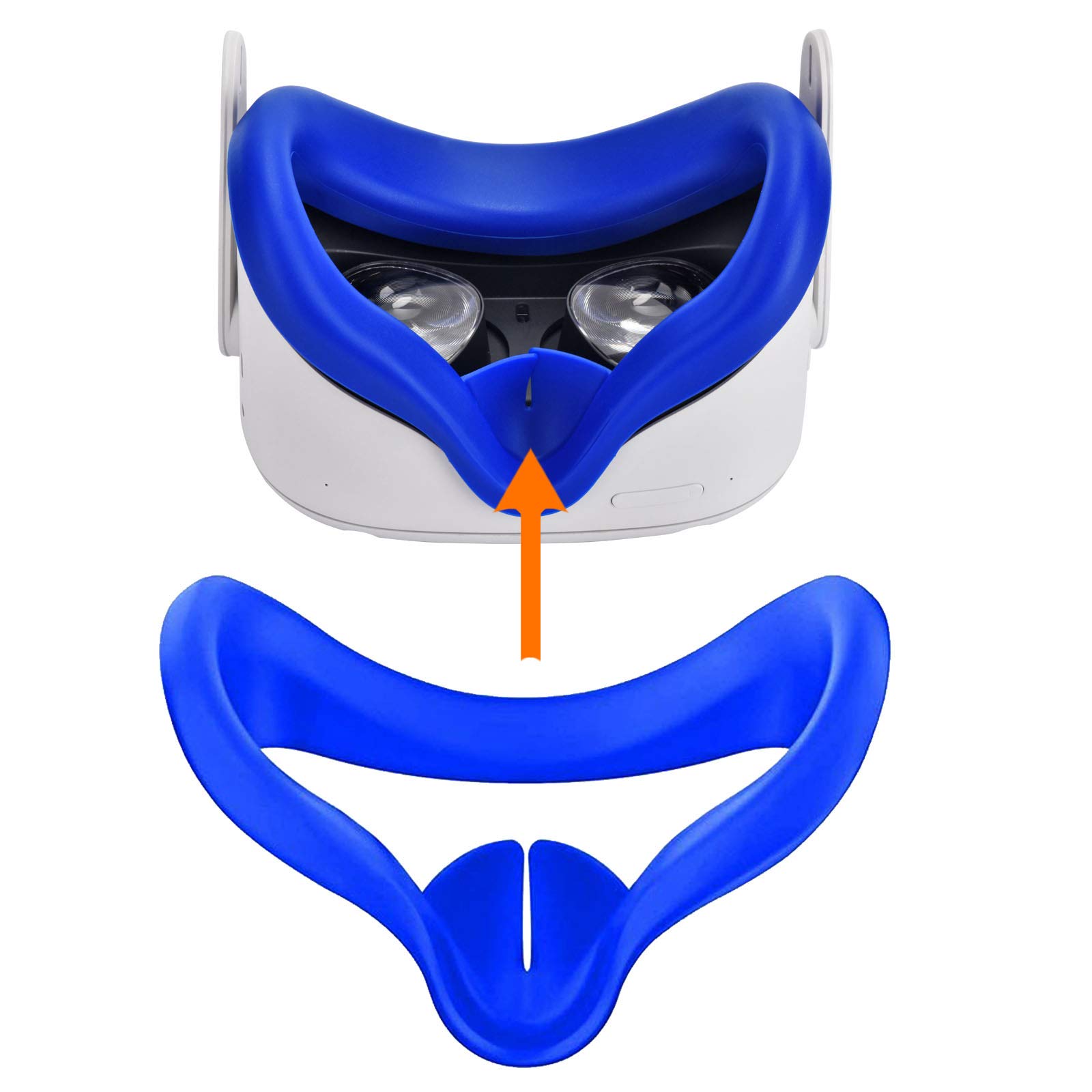 XIAOGE Controller Accessories for Oculus Quest 2 with Face Cover Combo, VR Headset Accessory Sweatproof Anti Collision