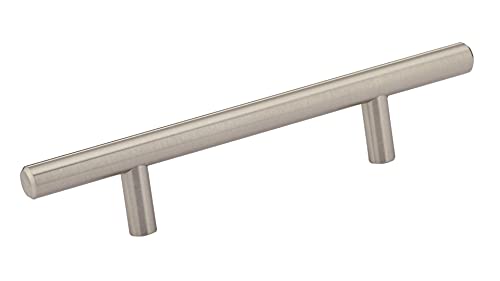 Richelieu Hardware BP30596195 Washington Collection 3 3/4-inch (96 mm) Center-to-Center Brushed Nickel Modern Cabinet and Drawer Bar Pull Handle for Kitchen, Bathroom, and Furniture