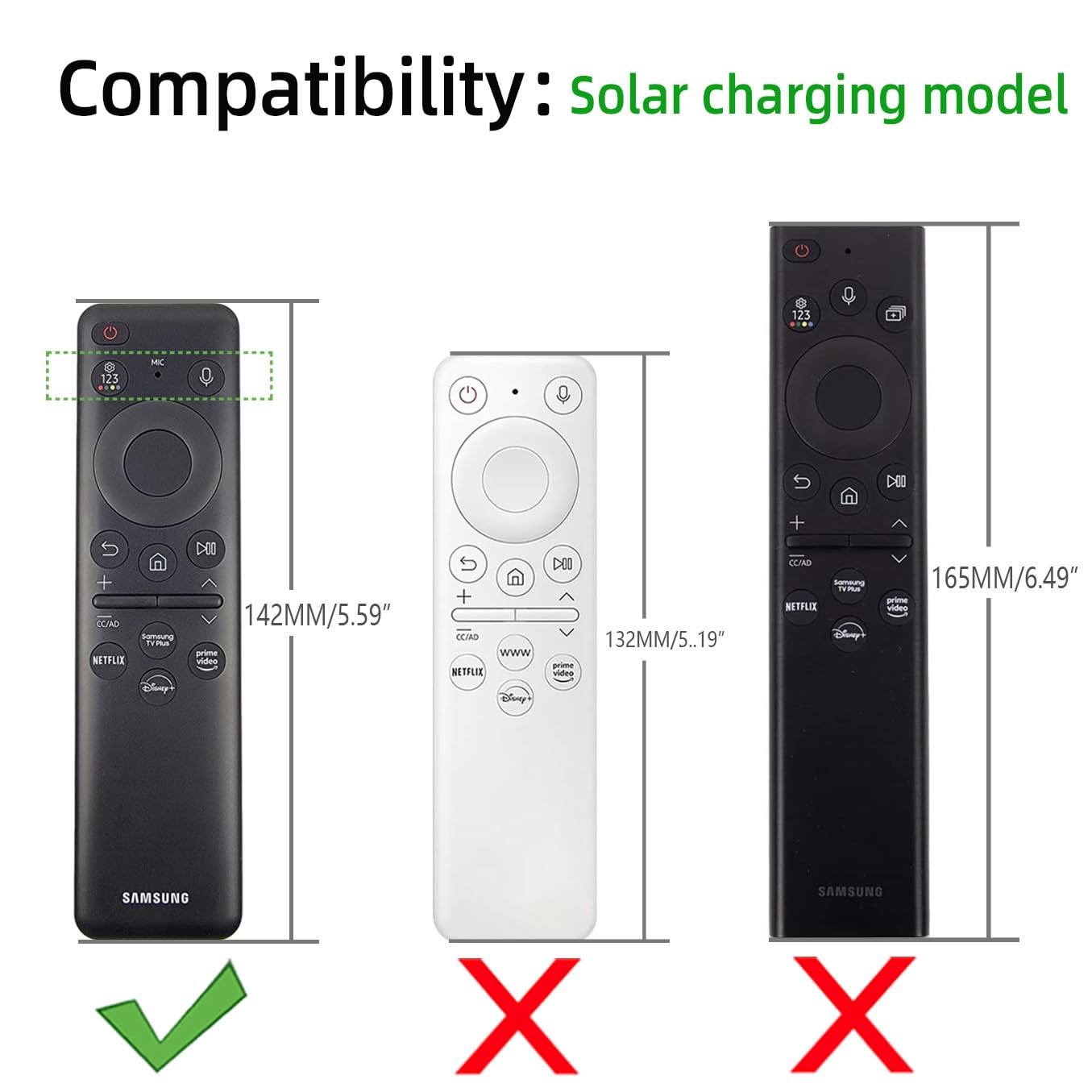 Silicone Cover for Samsung BN59-01432A BN59-01432J Solar Remote 2023 Samsung Solar Cell Remote TM2360E Silicone Remote Case Cover(Mint Green