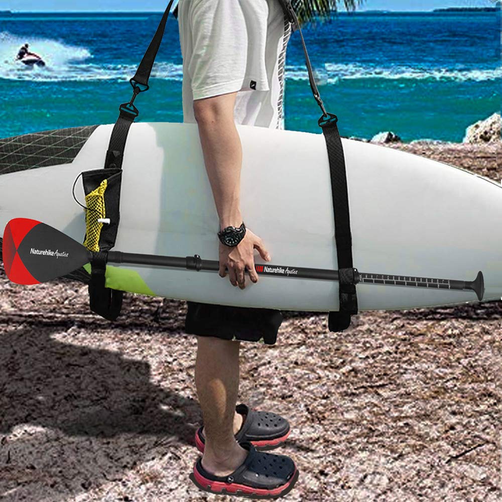 UCEDER Paddleboard Carrier Strap Surfboard Shoulder Strap Sup Sling Carrying Strap Adjustable Heavy-Duty Padded Shoulder Sling Fits All Paddleboards,Kayak and Surfboard