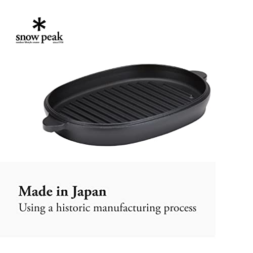 Snow Peak Micro Oval - Small Dutch Oven - Home & Outdoor Kitchen - Camping - 5.7 lbs