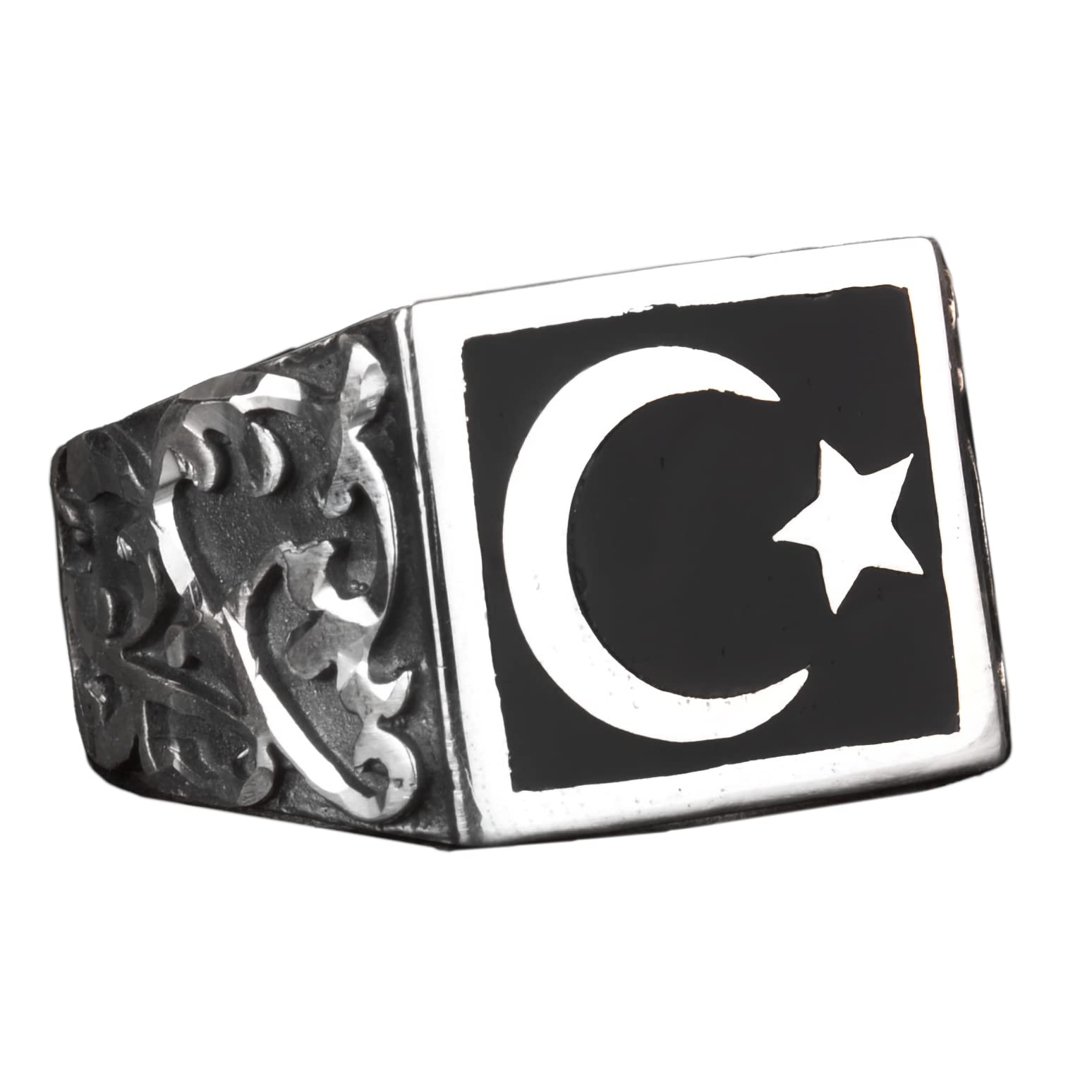 Sterling Silver Malcolm X Ring Handmade, Steel Pen Craft Handmade Uniqe Ring