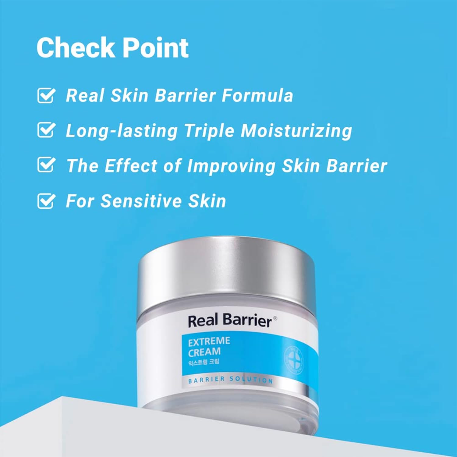Real Barrier Extreme Cream, First Generation Original Version, 72 hour Long hydration Facial Skin Care for Sensitive Skin, 1.7 Fl. Oz, 50ml