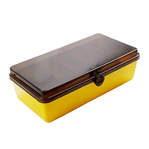 YUXI8541NO Fishing Tackle Box Fishing Gear Accessories Box Double-Layer Tool Box Plastic Box Portable Multi-Layer Fishing Gear Fishing Tackle Accessory Boxes Tackle Box