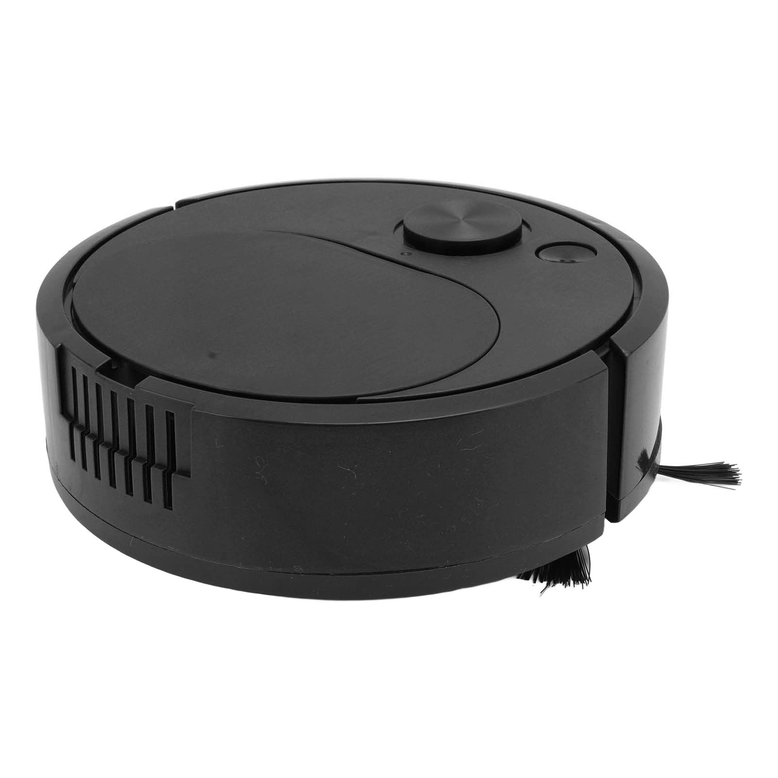Smart Robot Vacuum Cleaner Multifunctional USB Charging Mini Sweeping Robot for Floors (Black)