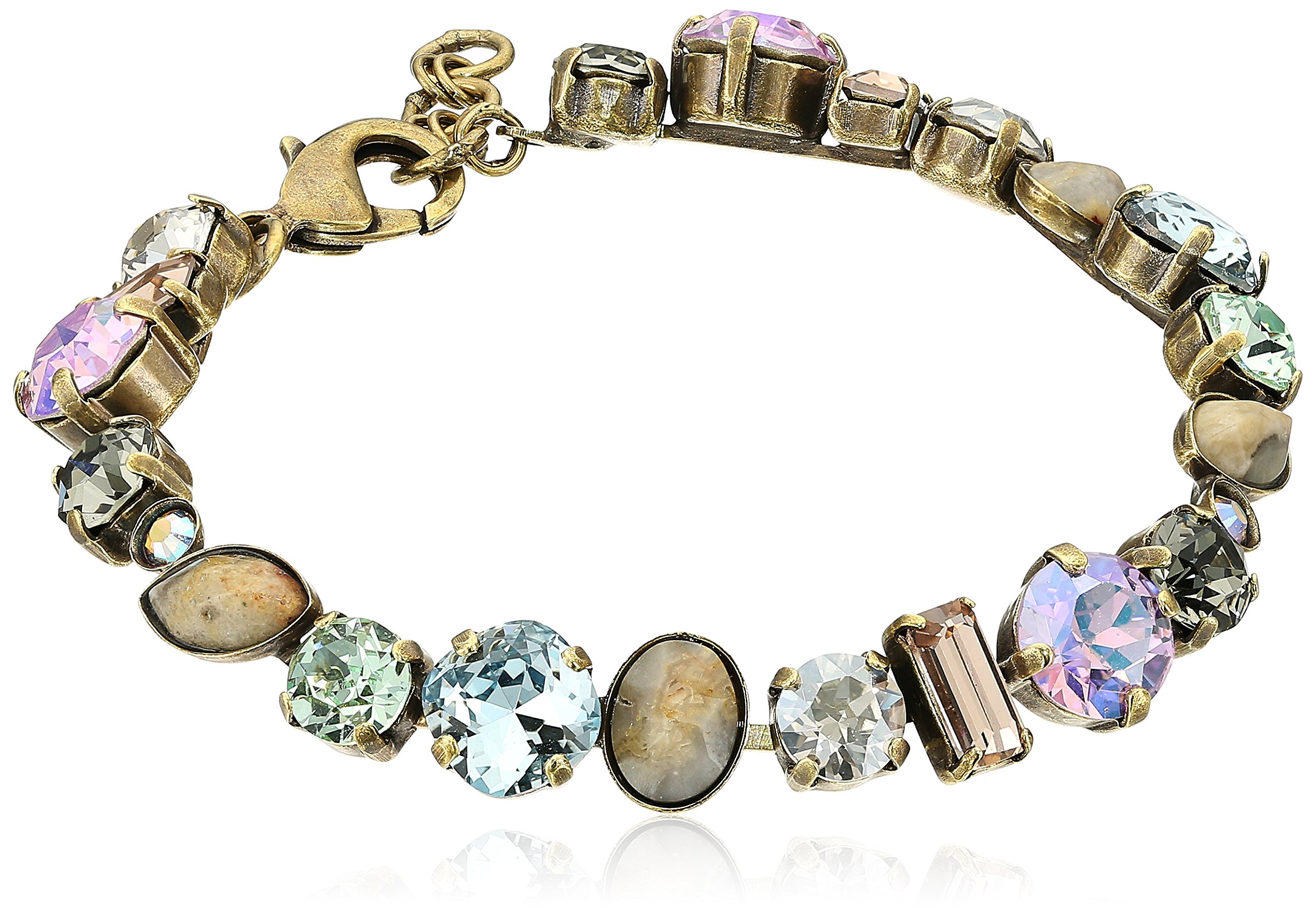 Sorrelli Women's Washed Waterfront Constantia Bracelet, Color: Blue/Gray, 7