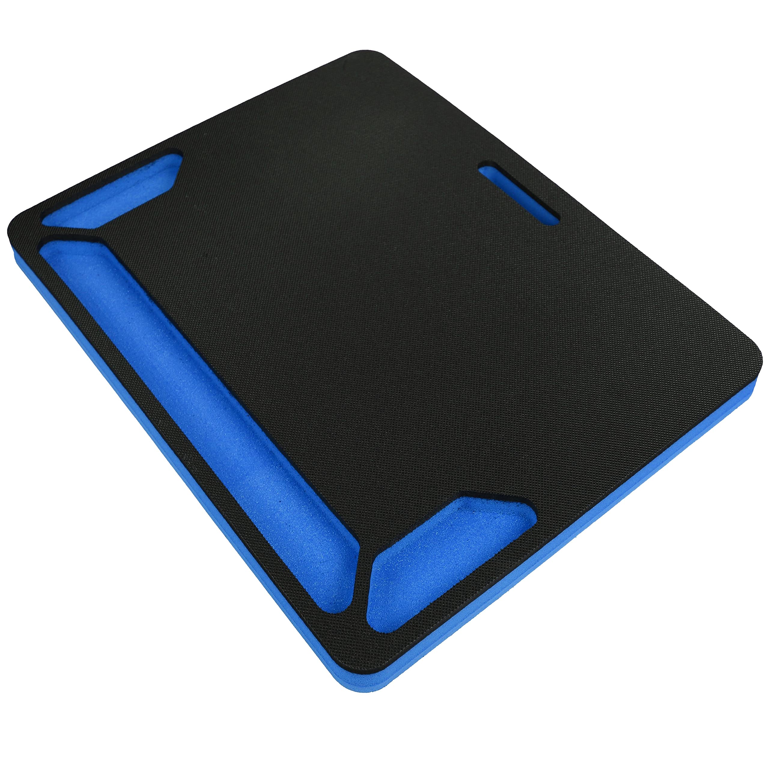 Polar Whale Portable Knee Cushion Blue and Black with Tool Pocket for Home Garden Work Automotive Workshop and More Durable Thick Comfortable High Density Waterproof Foam 20 x 16 Inches Kneeling Pad