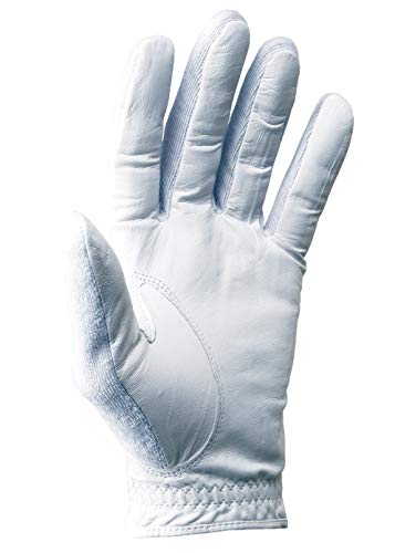 Tourna Tennis Glove-Ladies Full, Finger-Medium-Right, White, TGF-L-M-R, 7"