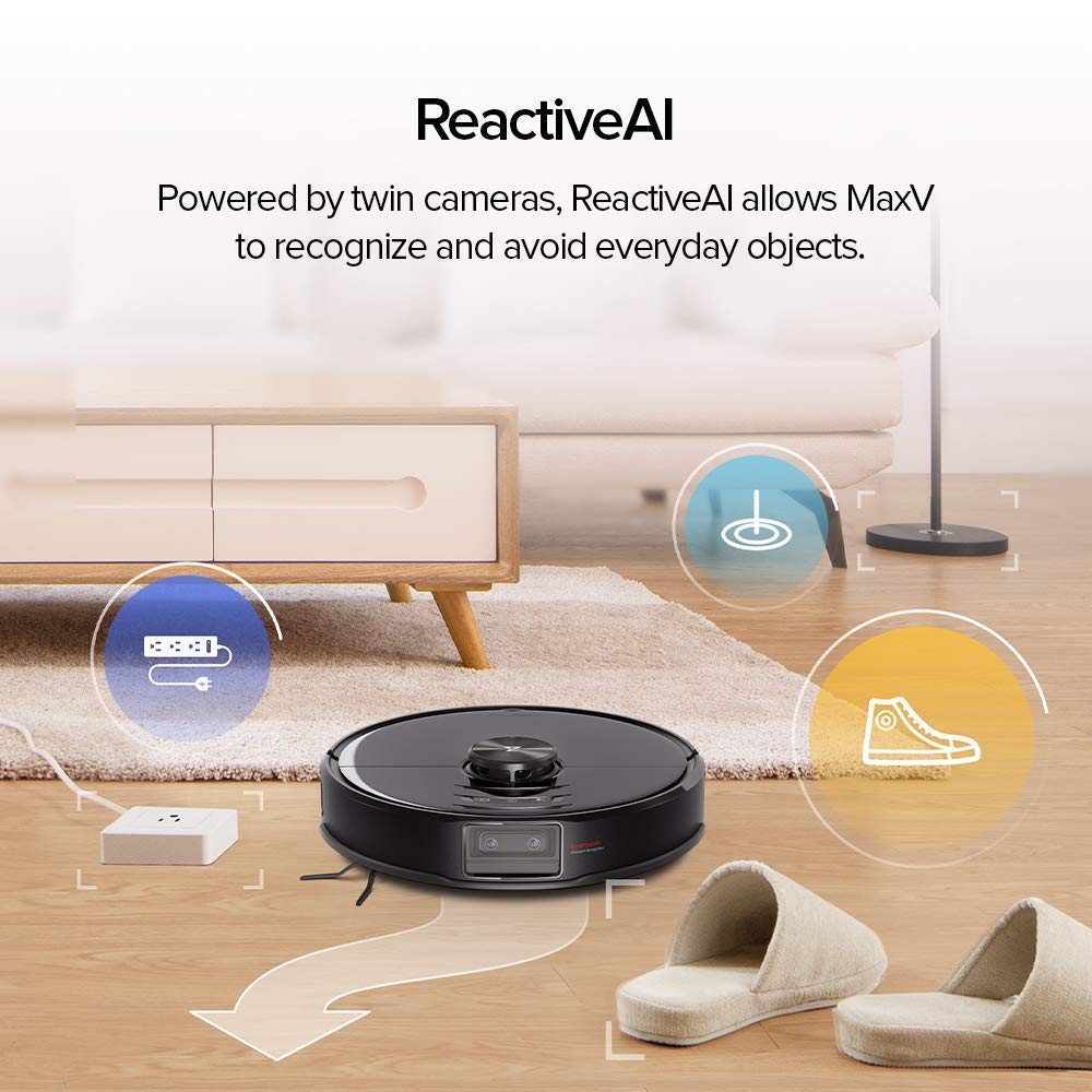 roborock S6 MaxV Robot Vacuum Cleaner and Mopping Cloth(2 Pcs) Bundle
