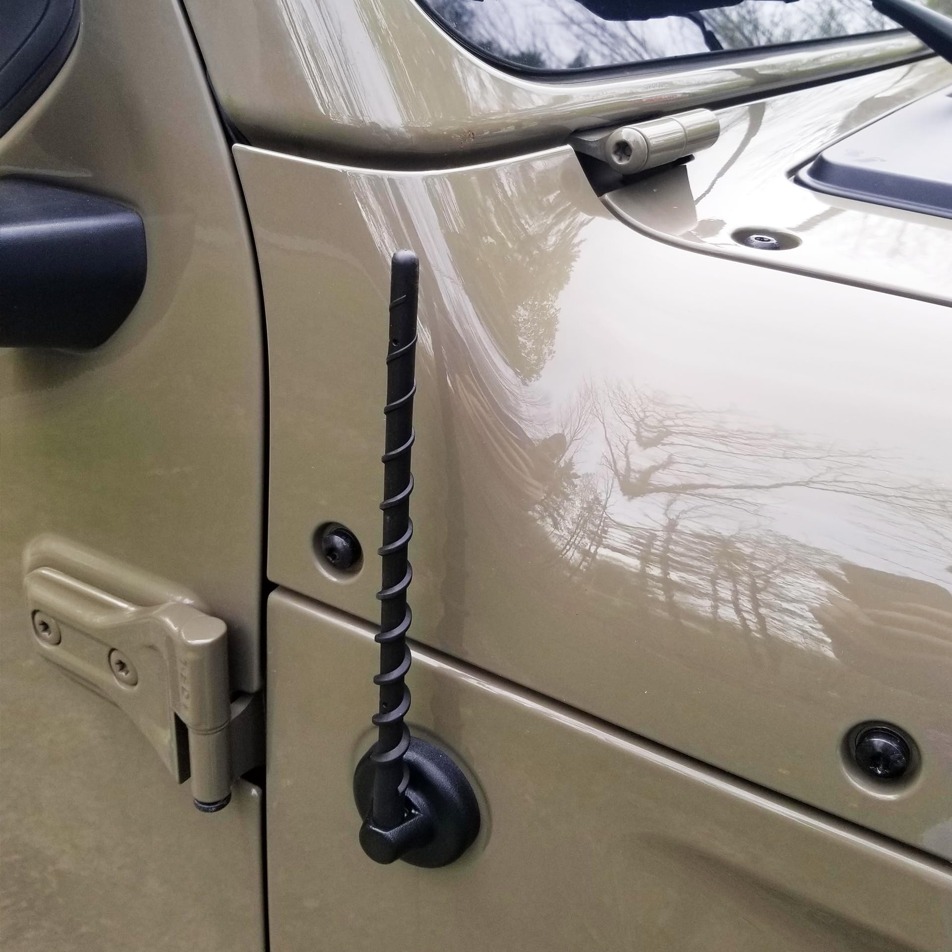 VOFONO 9 inch Antenna for 2007-2024 Jeep Wrangler Gladiator JL JK JT Unlimited Sport Rubicon Sahara Mojave Willys 4xe Wrangler Gladiator Accessories Car Radio Antenna Short Replacement