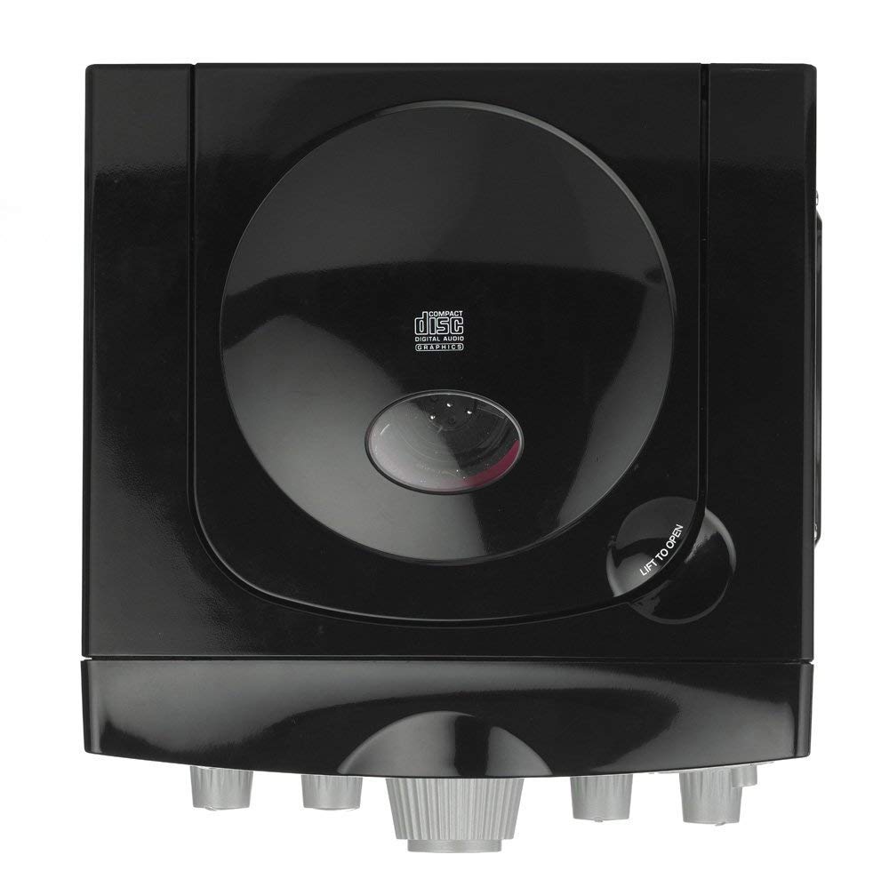 Singing Machine SML385BTBK Karaoke System with LED Disco Lights, CD+G, and Microphone, Black