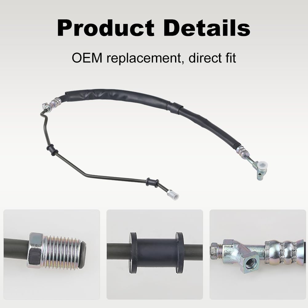 WMPHE Compatible with Power Steering Pressure Hose Assembly Acura MDX V6 3.7L 2007 2008 2009, Replace OEM 53713-STX-A01, 3401214