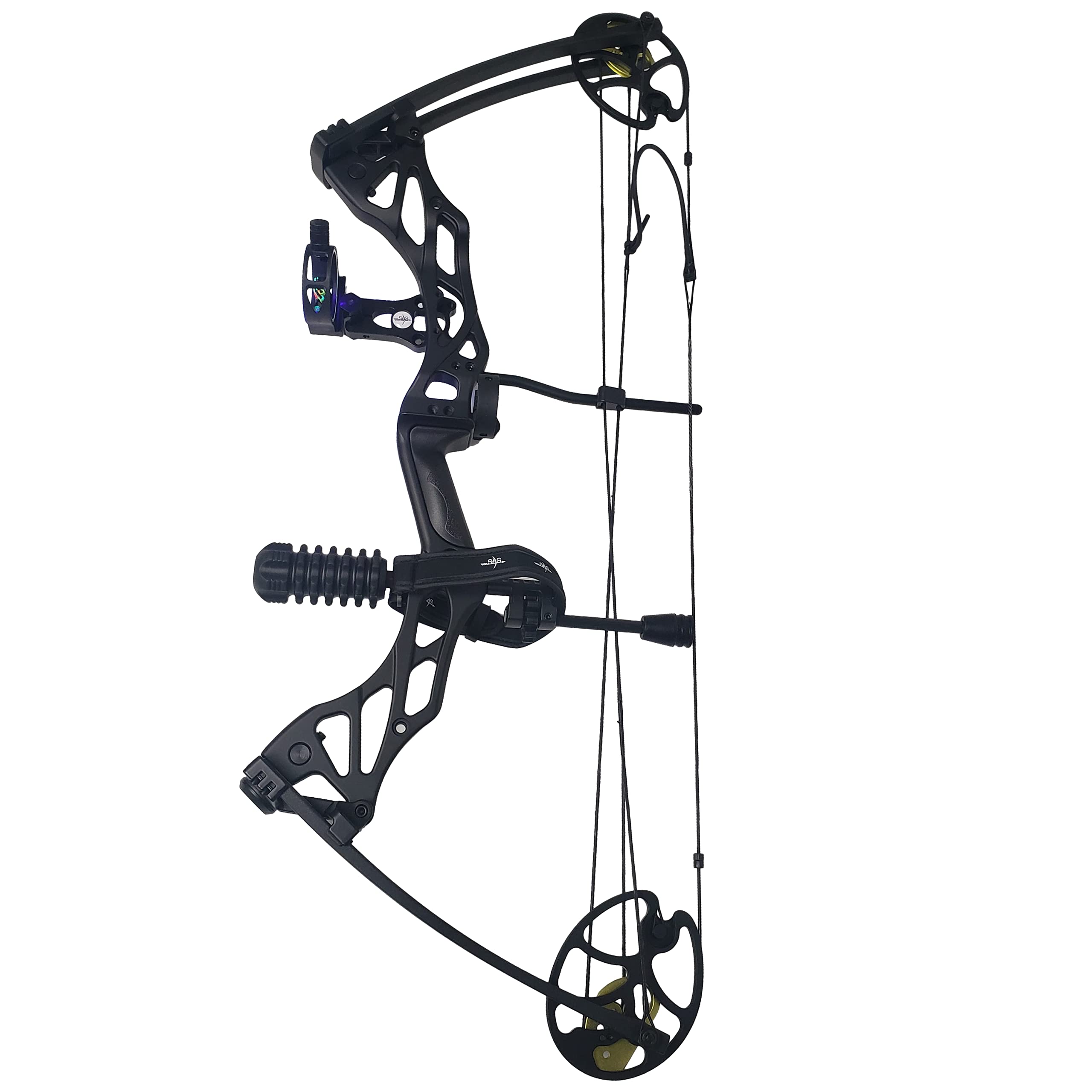 Southland Archery Supply SAS 5-Pin .029 Fiber Optics Bow Sight with LED Sight Light (Black)