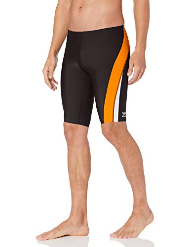 Speedo Launch Splice Endurance+ Jammer Male Black/Orange 22