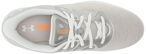 Under Armour Women's Charged Breathe 2 Knit Spikeless Cleat, (100) Halo Gray/Halo Gray/White, 10, US