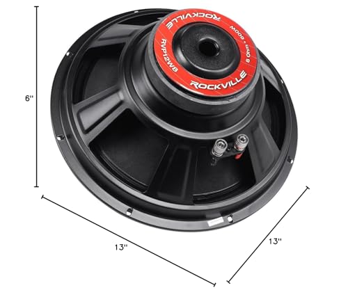 Rockville RVP12W8 600 Watt 12" Raw Replacement DJ PA Subwoofer 8 Ohm Sub Woofer