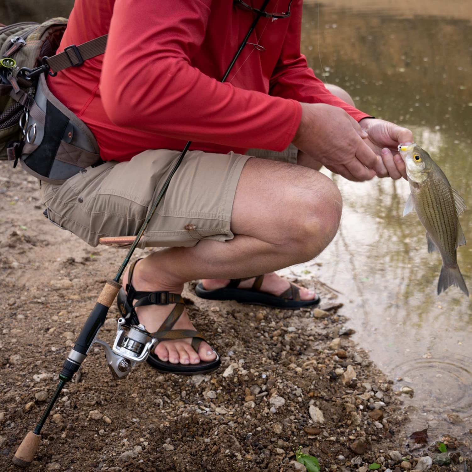 Temple Fork Outfitters (TFO) Trout-Panfish Lightweight Portable Fast Action Freshwater Fishing Rod 6'0'' UL 1pc.