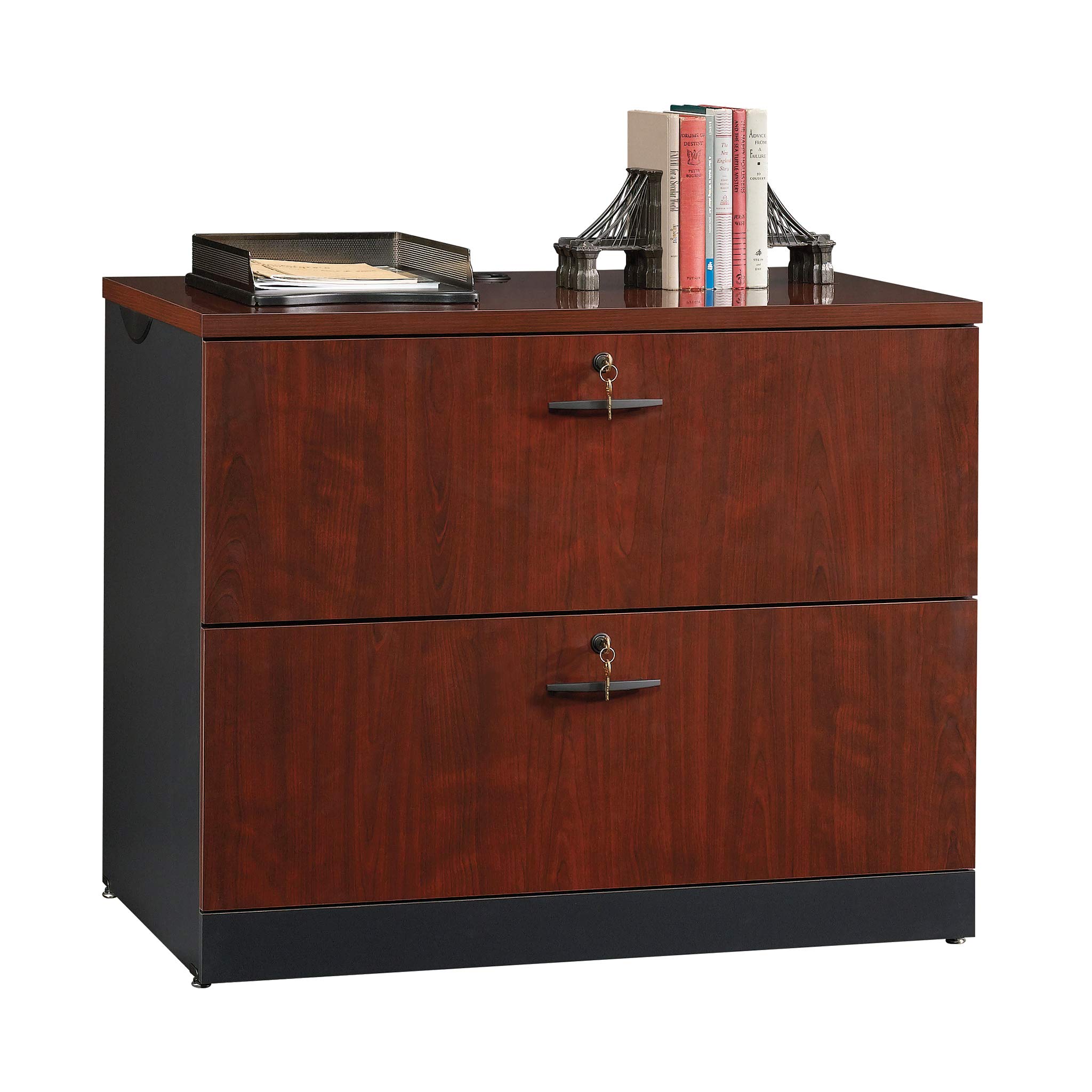 Sauder Via Collection Lateral File, L: 36.54" x W: 23.47" x H: 29.76", Classic Cherry
