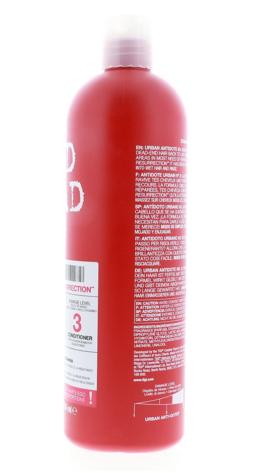 TIGI Bed Head Urban Anti+dotes Resurrection Conditioner 25.36 oz (Pack of 4)
