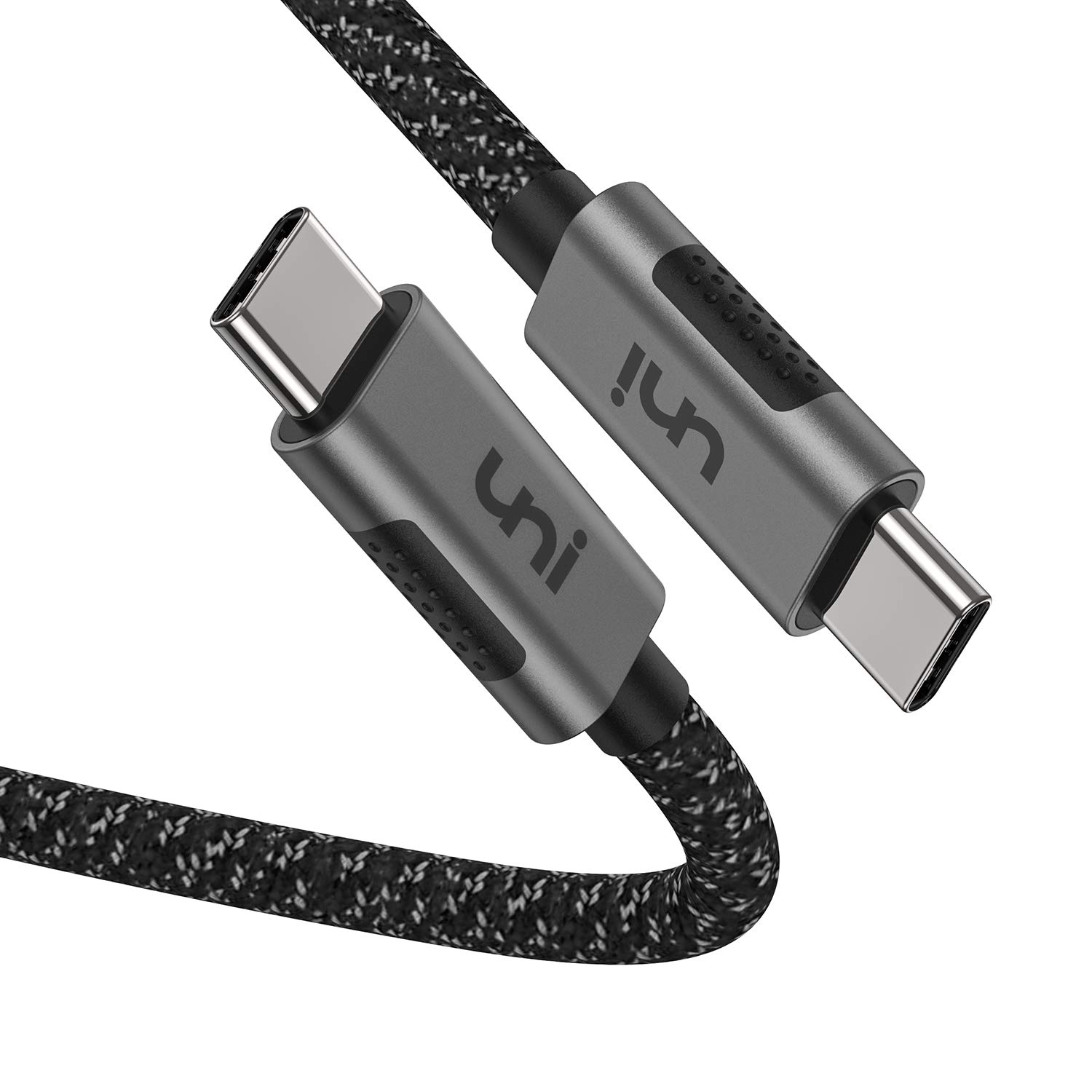 USB C to USB C 60W Cable 10ft, uni Type C to Type C Fast Charging Cable (Braided Nylon) Compatible with iPad Pro 2020, MacBook Air/Pro 2020, Samsung Galaxy S21/S20 Ultra, Nintendo Switch and More