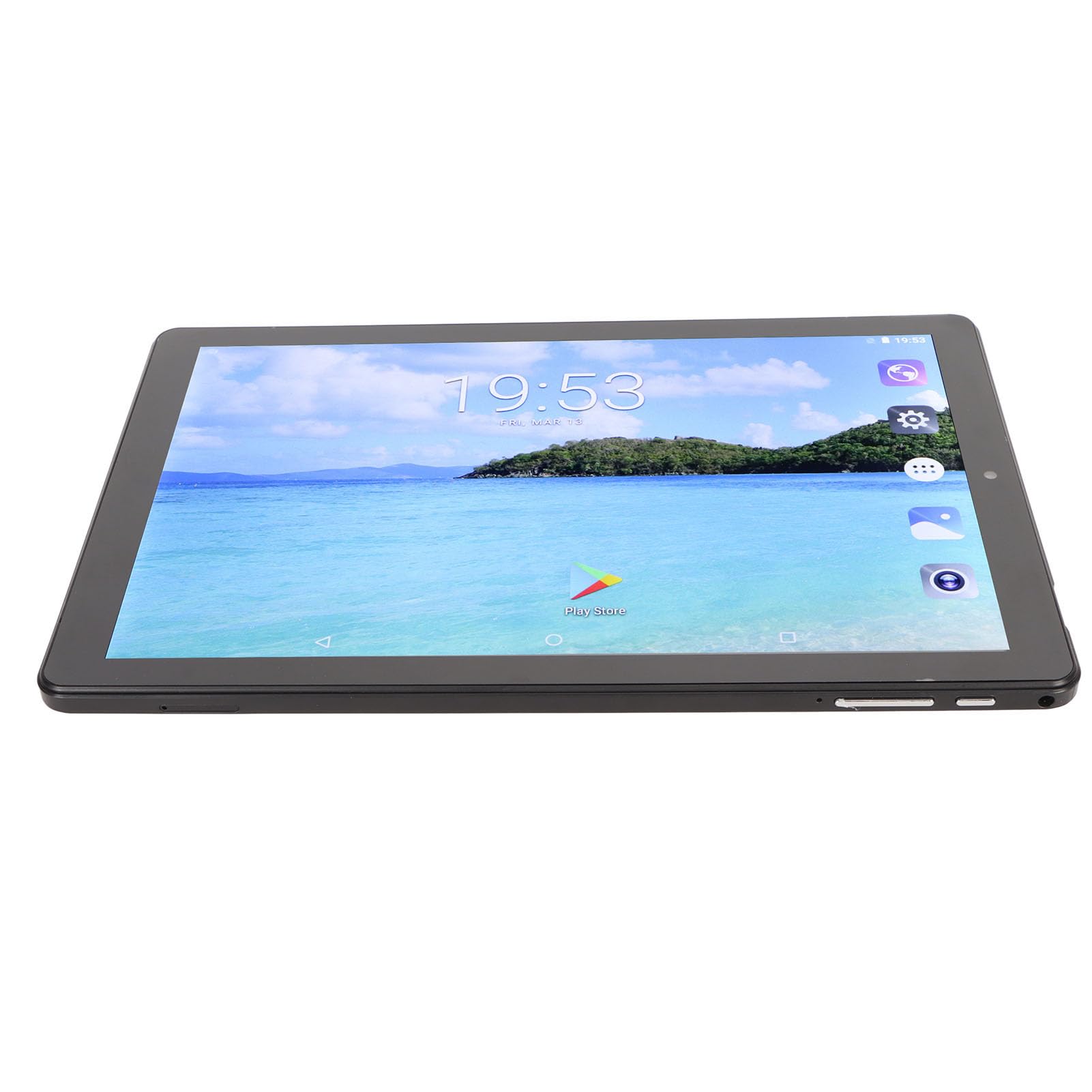 SHYEKYO Tablet Keyboard Set, 8 Core RAM 4GB ROM 64GB US Plug 100‑240V 10.1in 8MP 16MP Dual Camera Tablet 5G WiFi for Leisure (US Plug)