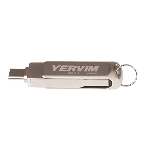 YERVIM 128GB USB 3.1 Flash Drive with OTG Function and Type-C Port for Android Smartphones Tablets MacBook β¦