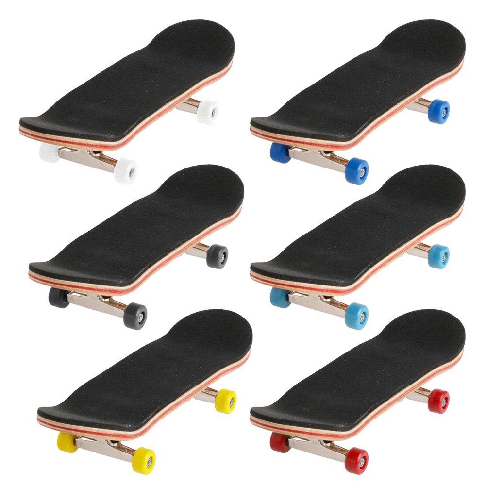 Wooden Finger Skateboard Deck Sport Games Mini Skateboard for Kids 1 Set