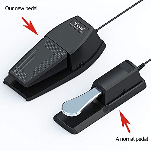 Wuxic new Sustain Pedal,Universal for Yamaha Casio Roland Korg Behringer Moo digital Piano and Midi Electronic keyboards
