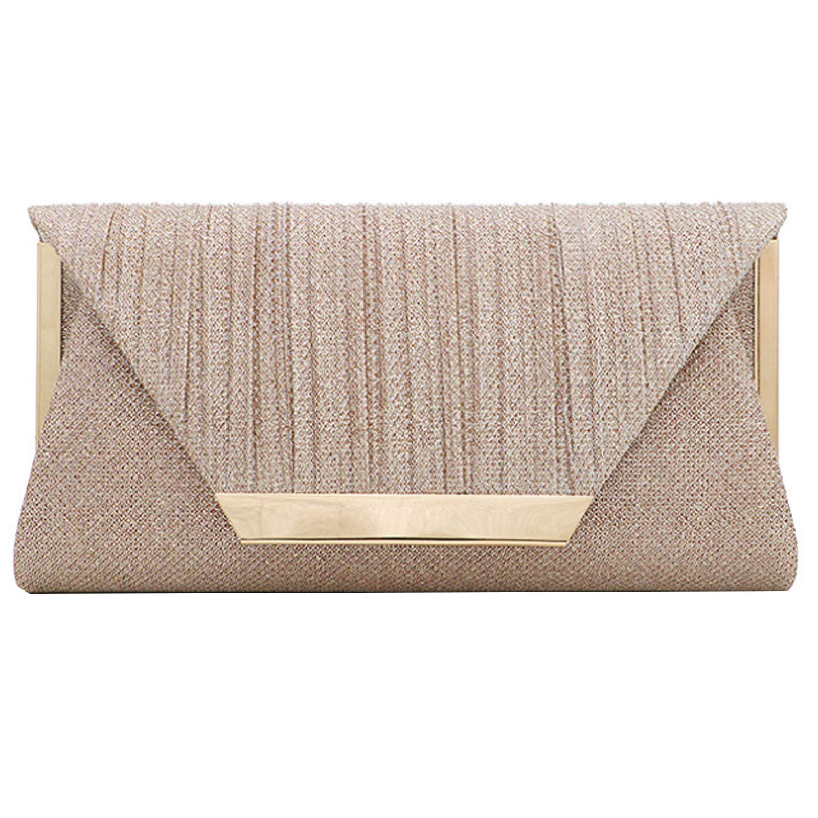 Women Mini Dazzling Sequins Pleats Evening Bag Party Prom Wedding Clutch Flap Handbag Cross Body Bag