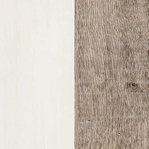 South Shore Plenny 5-Drawer Chest, White Wash and Weathered Oak