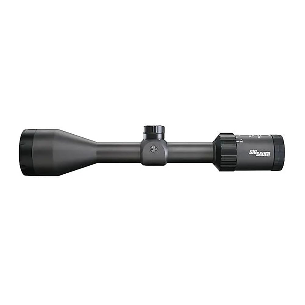 Sig Sauer Waterproof Fogproof Hunting Second Focal Plane 1-inch Tube Diameter 3-9X50mm Whiskey3 Scope, Hellfire QuadPlex Reticle