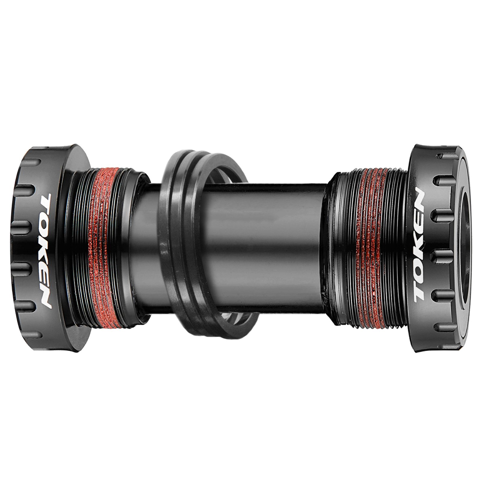 Token External Bottom Bracket English Threaded (BSA) to GXP 22-24mm Crank for Road Bike/MTB (Black)