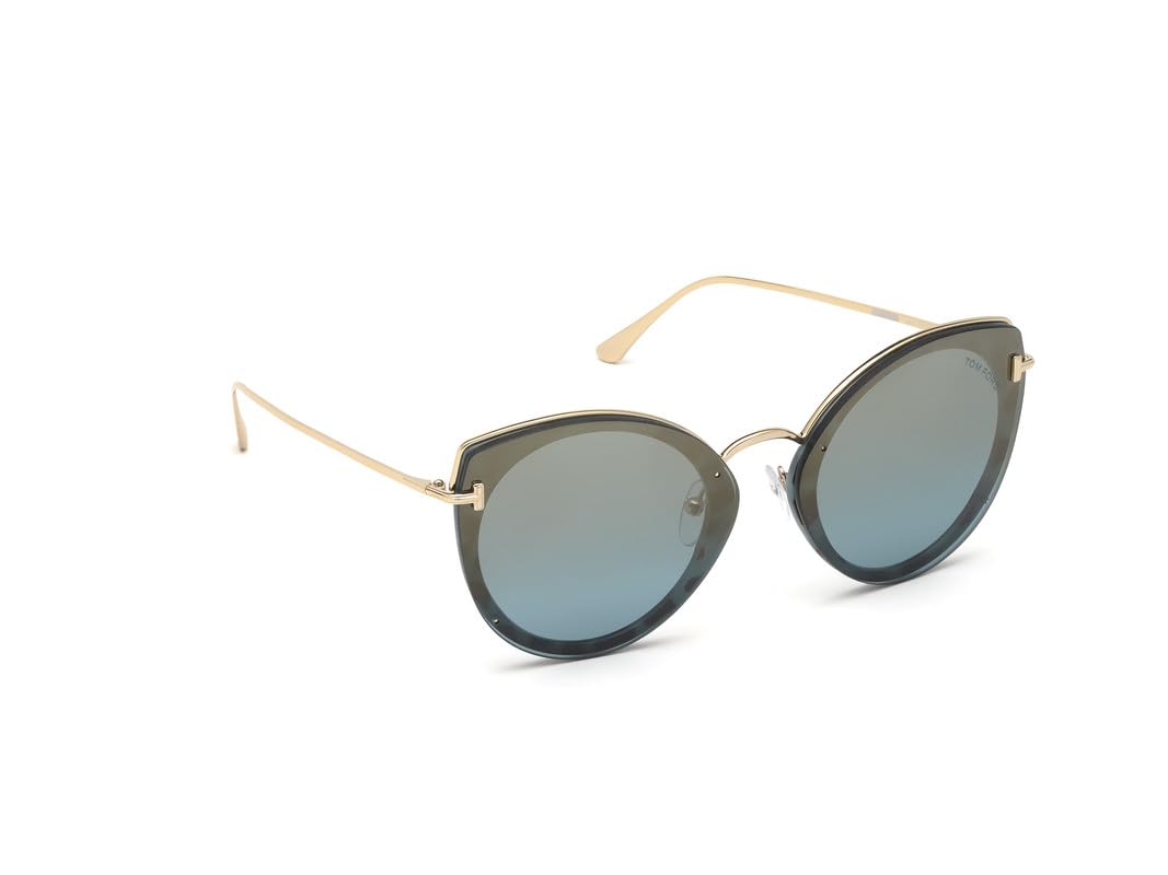 Tom Ford JESS FT 0683, Gold/blue, Women's sunglasses, 63/14/145