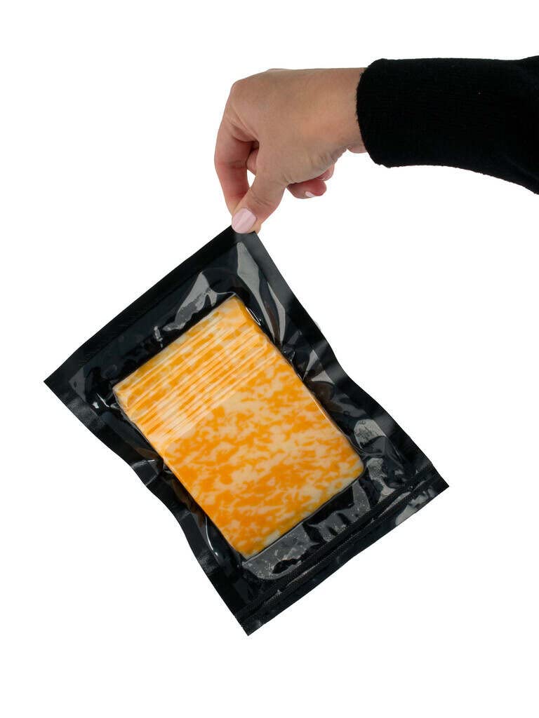 VacMaster Chamber Machine Pouches, Heavy Duty Pre-Cut Chamber Vacuum Sealer bags, 3 MIL Black and Clear, BPA Free, 250 Chamber Vacuum Sealer Bags Per Case (6" x 8")