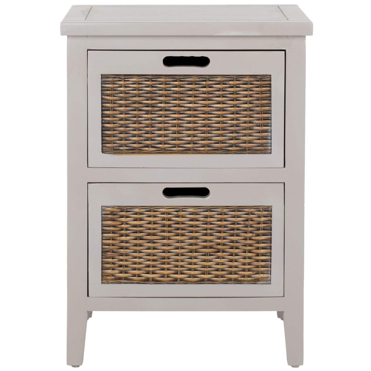 Safavieh American Homes Collection Jonah Dark Teak 2-Drawer End Table