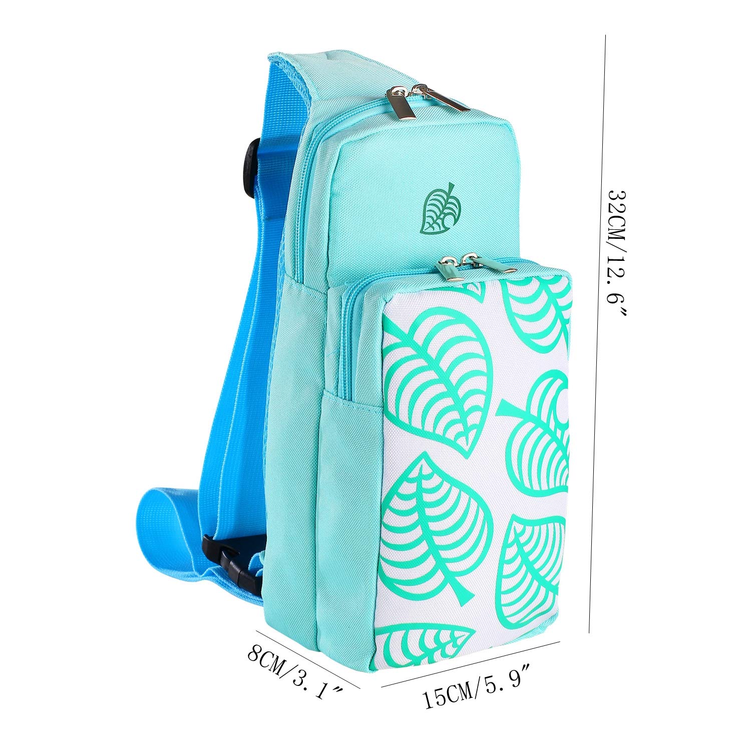YANZIRUI Portable Travel Carrying Case for Leaf Crossing for Nintendo Switch, Shoulder Storage Bag Backpack for Nintendo Switch Lite Console Ca